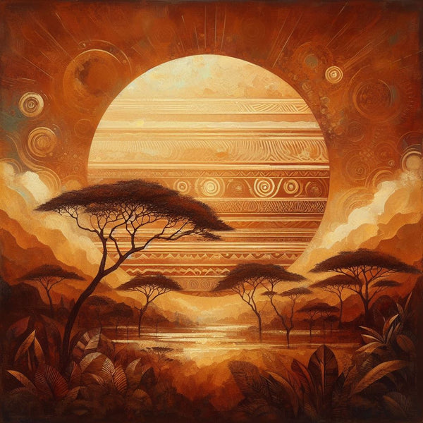 The Art of African Sunset Painting - TingaTinga African Art