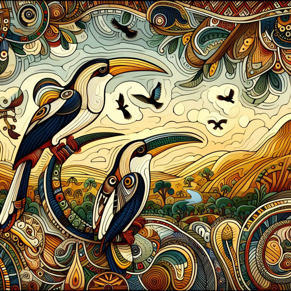 The Significance of Birds in African Paintings - TingaTinga African Art